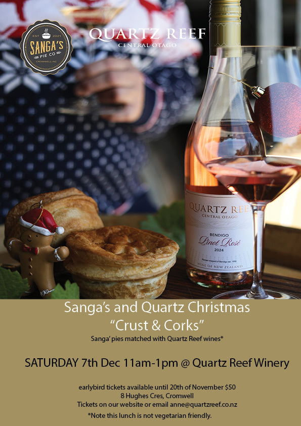 Sanga's and Quartz Christmas "Crust & Cork" - Quartz Reef Wines